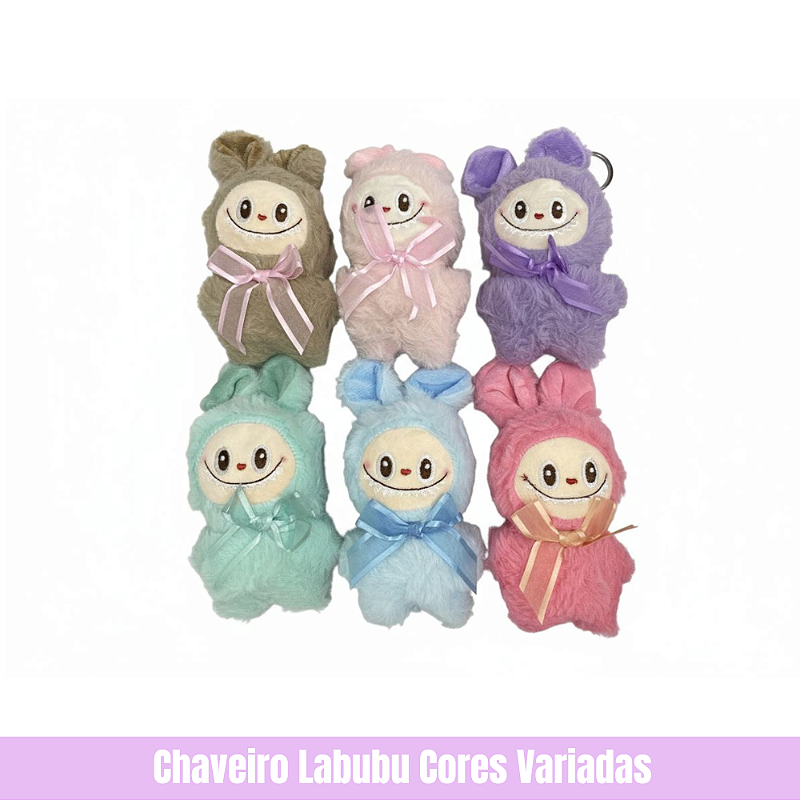 Chaveiro Labubu Cores Variadas - Patricinha Preço Unico - Loja Completa ...