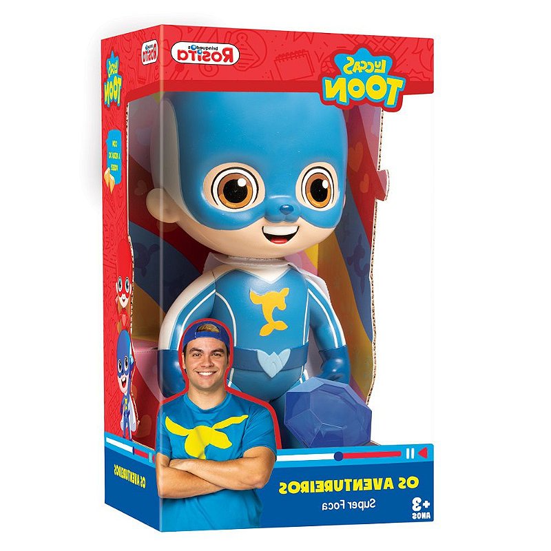Boneco Super Foca Aventureiros Luccas Neto - 7 Artes BrinQ Fantasias