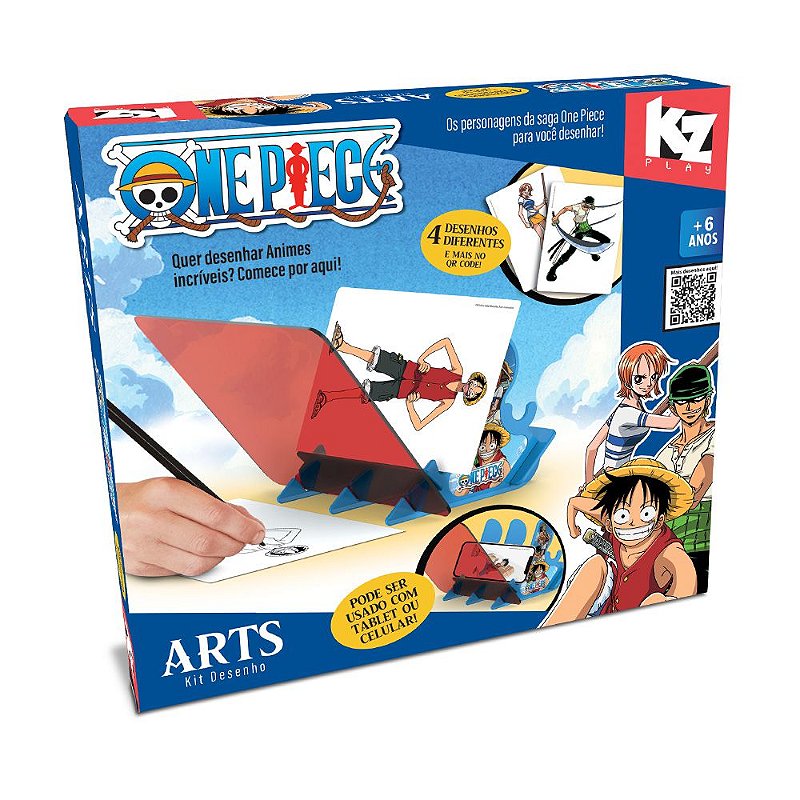 Kit One Piece Desenhe Personagens C/acessórios - 7 Artes BrinQ Fantasias