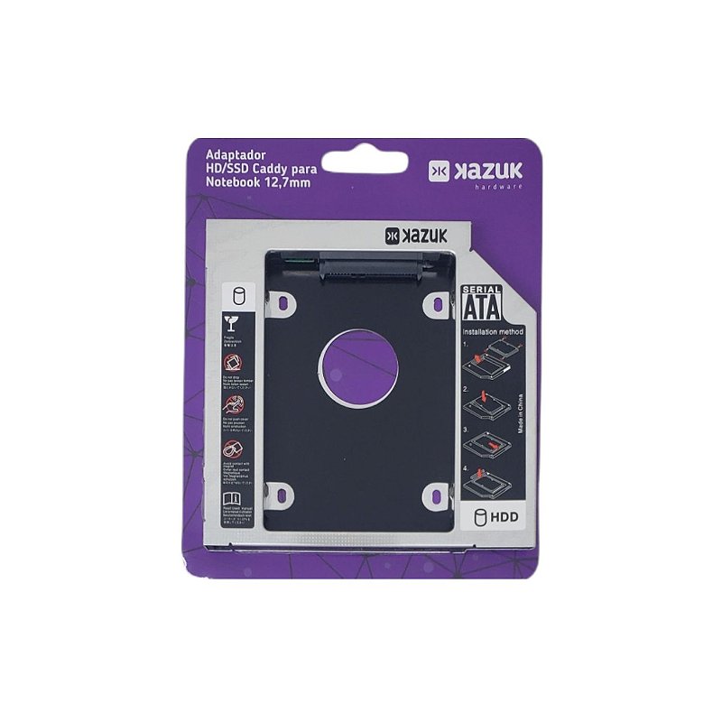 CADDY KAZUK 12,7MM - Neide Notebook - NN Tecnologia Loja Oficial