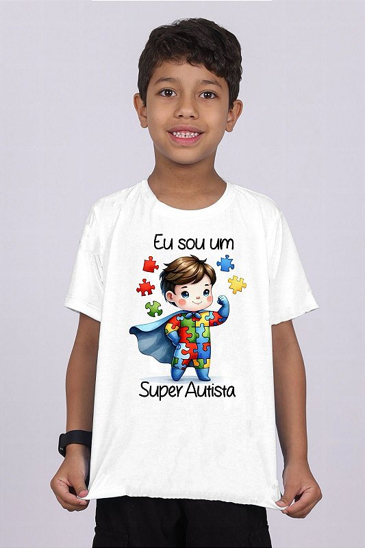 Infantil polielastano - Eu Sou Um Super Autista - Fênix Tshirts