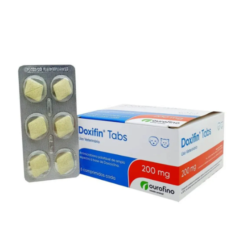 Doxifin Tabs 200mg Blister Com 6 Comprimidos - O seu pet shop no Rio de ...