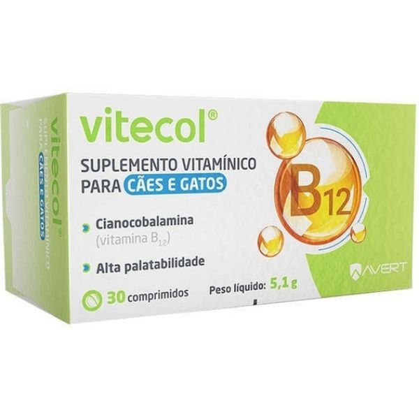 Vitecol 30 Comprimidos - O seu pet shop no Rio de Janeiro | Pet Shop ...
