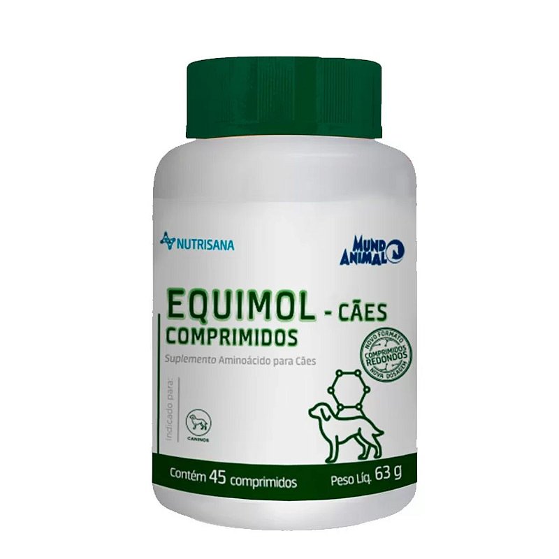 Nutrisana Equimol Suplemento Aminoácido para Cães 45 comprimidos - O ...