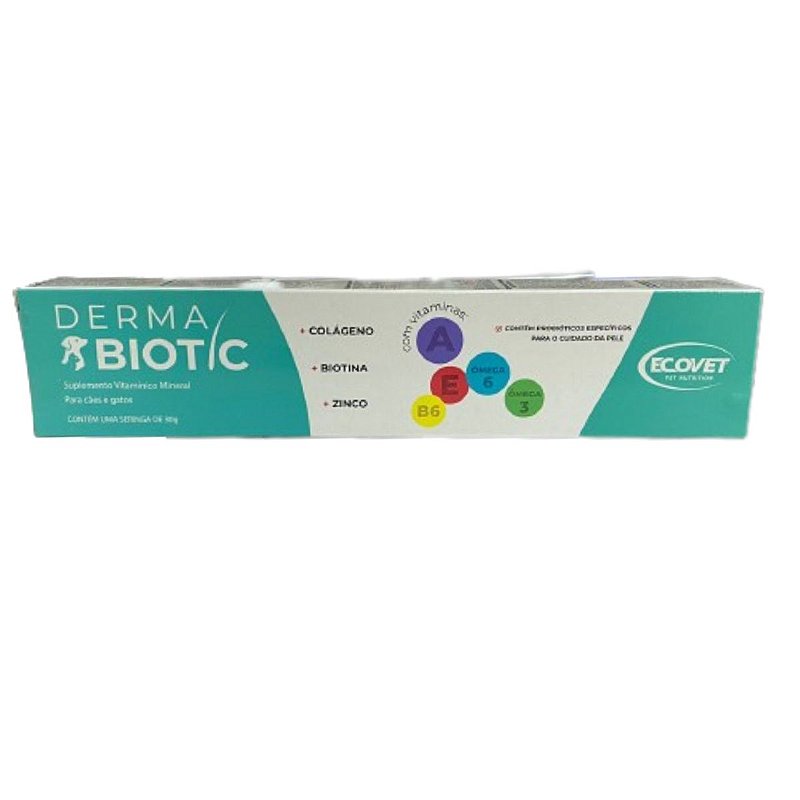 Derma Biotic Suplemento Ecovet 30g - O seu pet shop no Rio de Janeiro ...