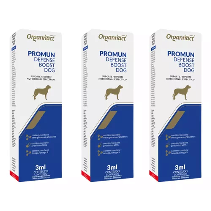 Promun Defense Boost Dog 3ml Kit Com 3 Unidades - O seu pet shop no Rio ...