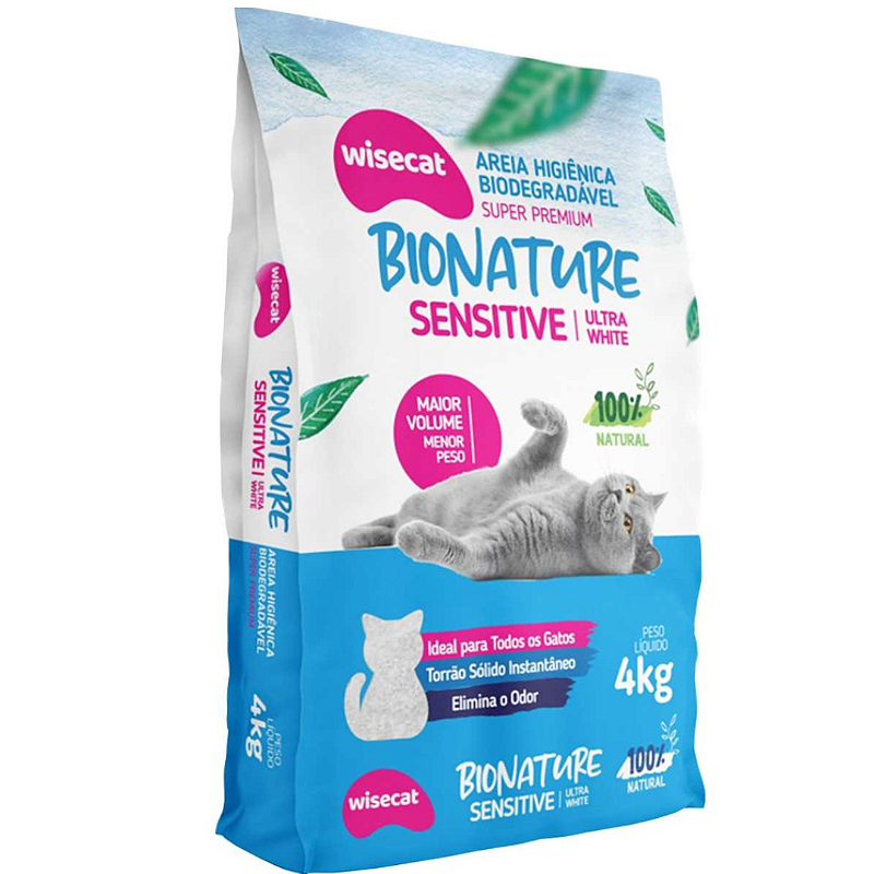 Areia De Mandioca Para Gatos Biodegradável Sensitive 4kg - O seu pet shop no Rio de Janeiro ...