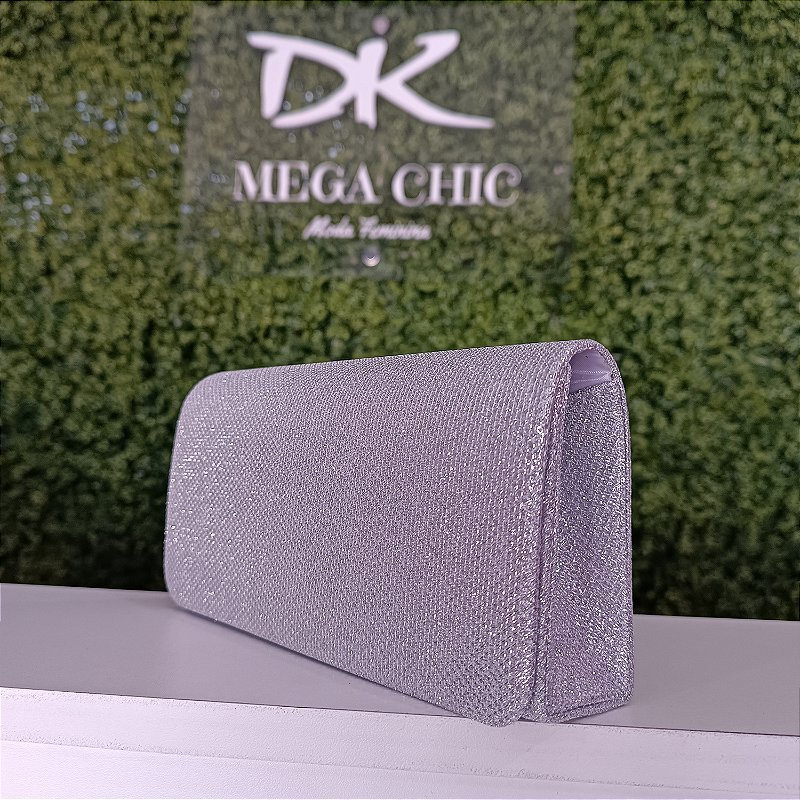 Bolsa Festa Prata - DK Mega Chic