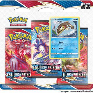 Pokémon Triple Pack - Estilos De Batalha - Barracuda - ShopDG - Sua ...