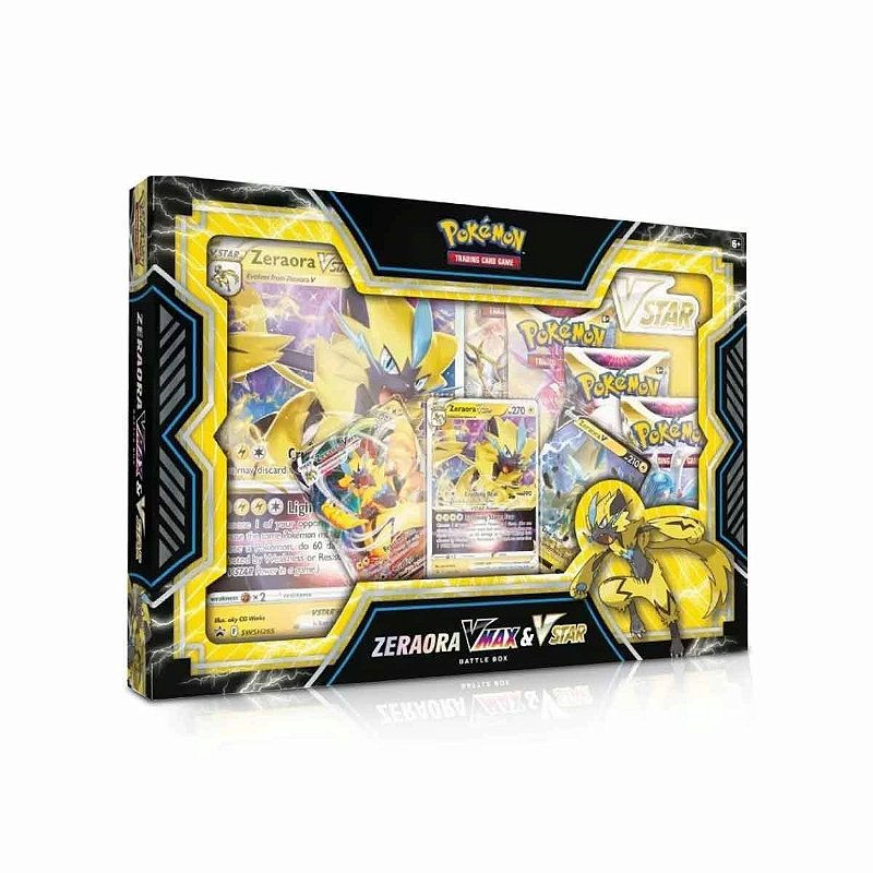 Box Pokémon ZERAORA Vmax e V-Astro - Copag - ShopDG - Sua Loja de Jogos ...