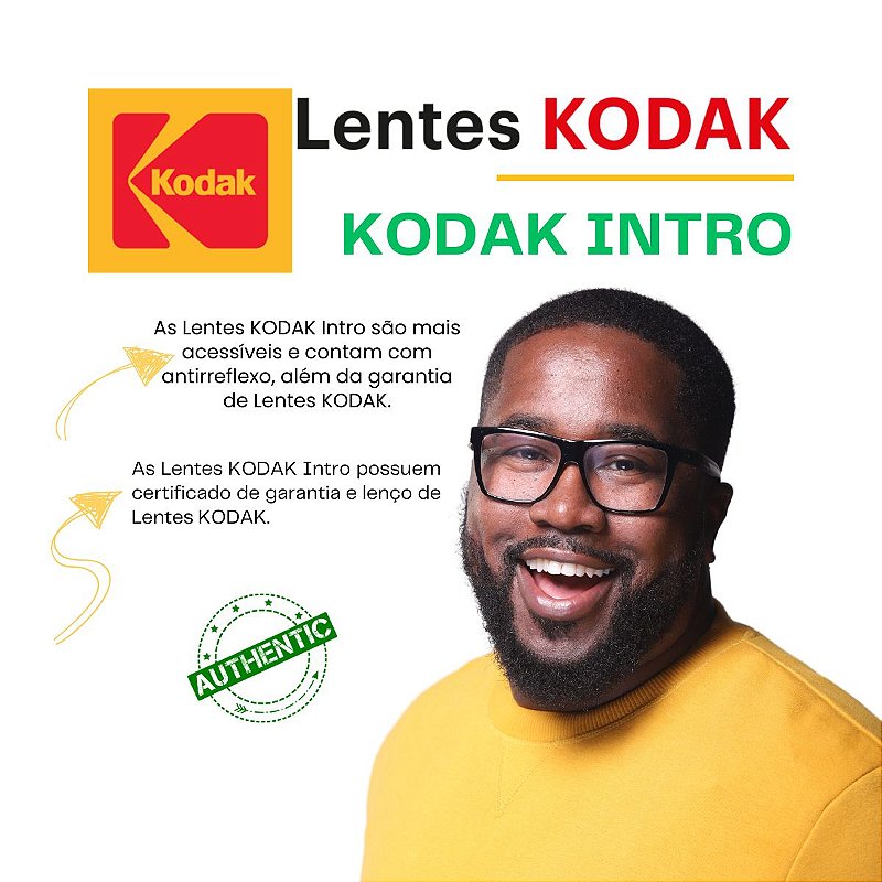 KODAK INTRO | Visão simples - Lens Vision l Ótica Online e Delivery