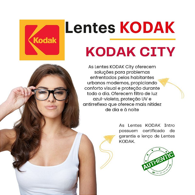KODAK CITY | Visão simples - Lens Vision l Ótica Online e Delivery