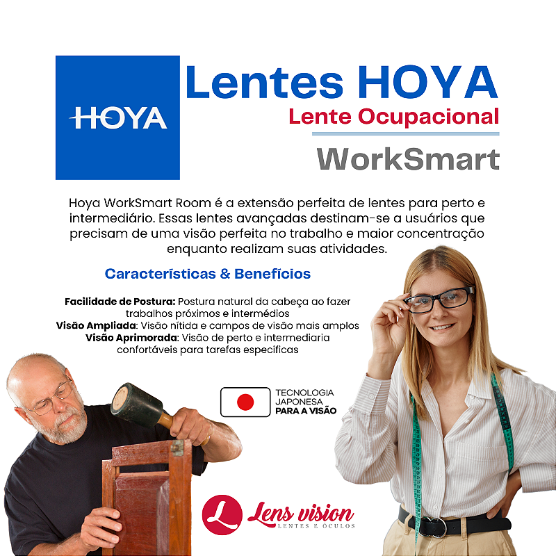 HOYA WORKSMART ROOM | Lente Ocupacional - Lens Vision l Ótica Online e ...