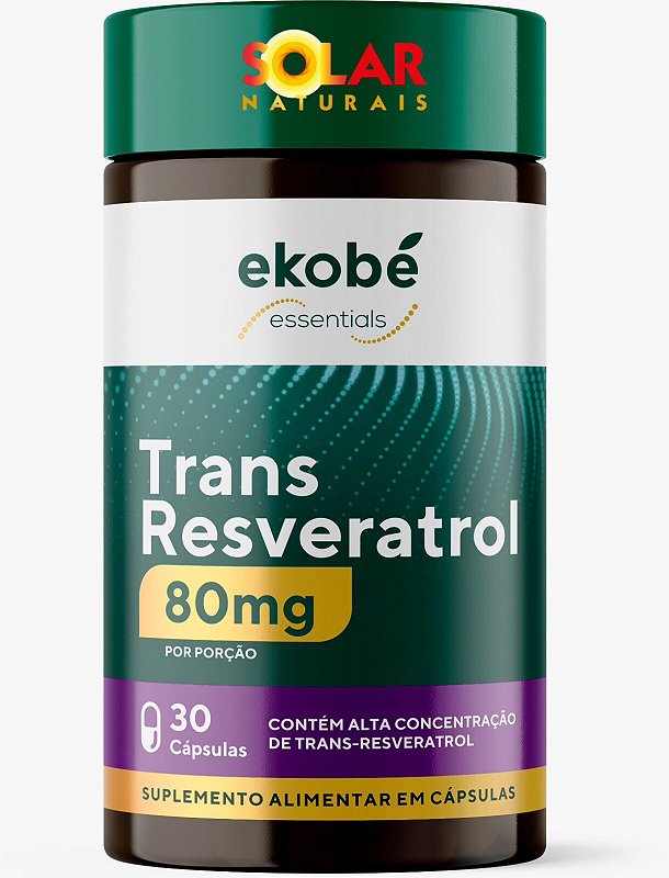 RESVERATROL 80mg 30 Caps - Solar/ Ekobé