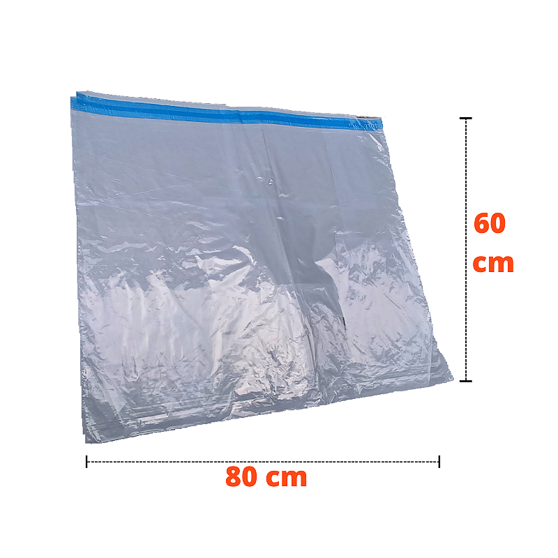Saco Transparente com Lacre 80x60 - Combo - Super Embalagem