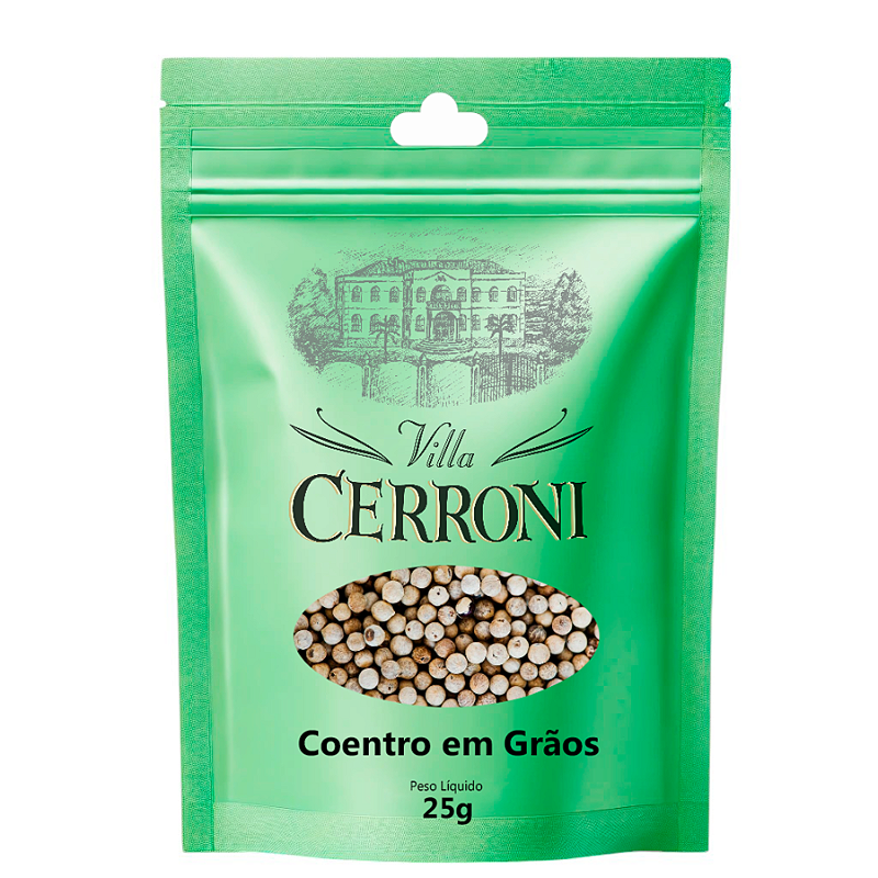 Coentro em Grãos - Pouch - 25g - Empório Villa Cerroni