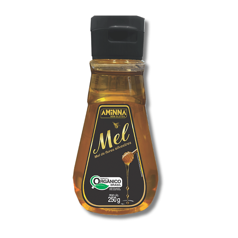 Mel Orgânico de Flores Silvestres Sem Glúten Aminna SG - 250 g - ID ...