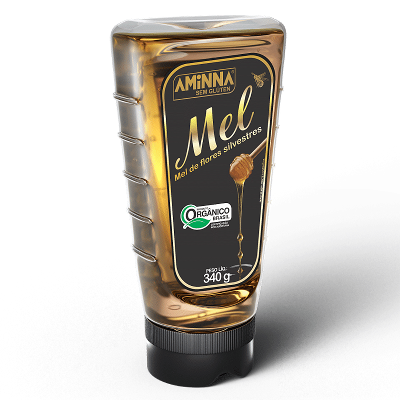 Mel Orgânico de Flores Silvestres Sem Glúten Aminna SG - 340 g - ID ...