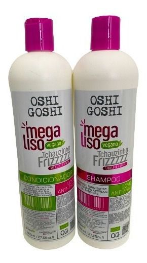 Oshi Goshi Mega Liso Vegano Kit Shampoo E Condicionador - Bem Atrativo