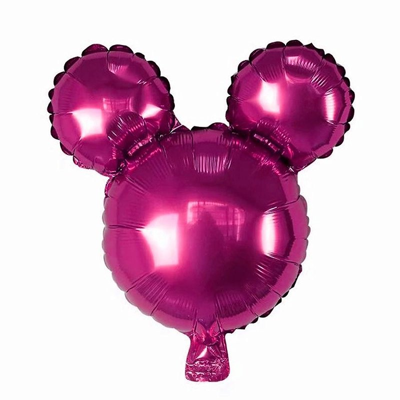 Balão de Festa Metalizado 65'' 60 - Simbolo Mickey Mouse Rosa - 1 ...