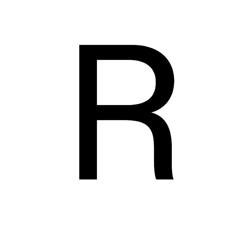 Transfer - Letra R - Preto - 1 unidade - Rizzo - Rizzo Balões