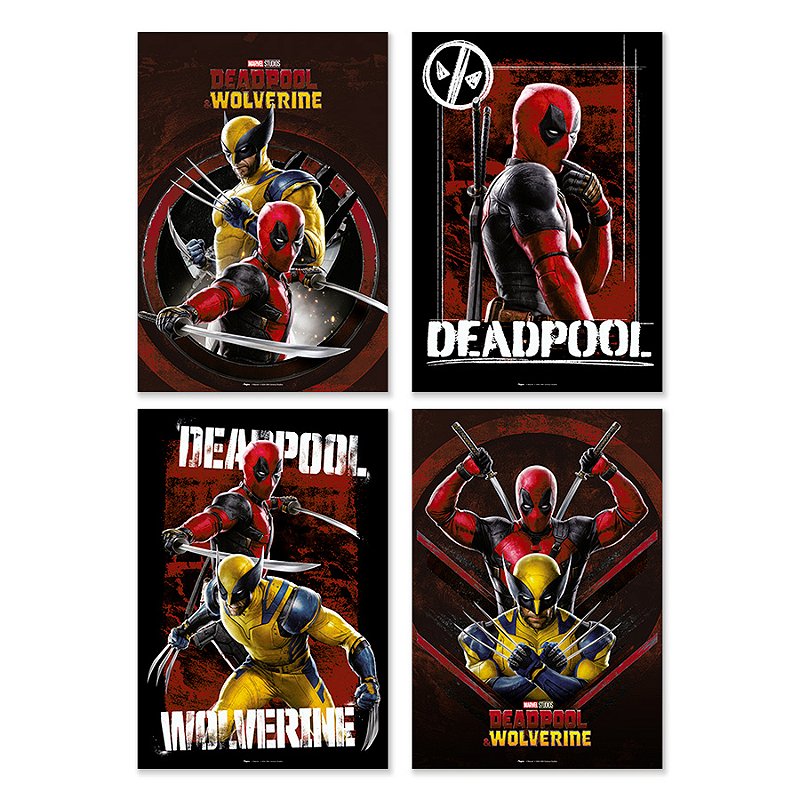 Cartaz Decorativo - Deadpool - 2 unidades - Regina - Rizzo - Rizzo Balões