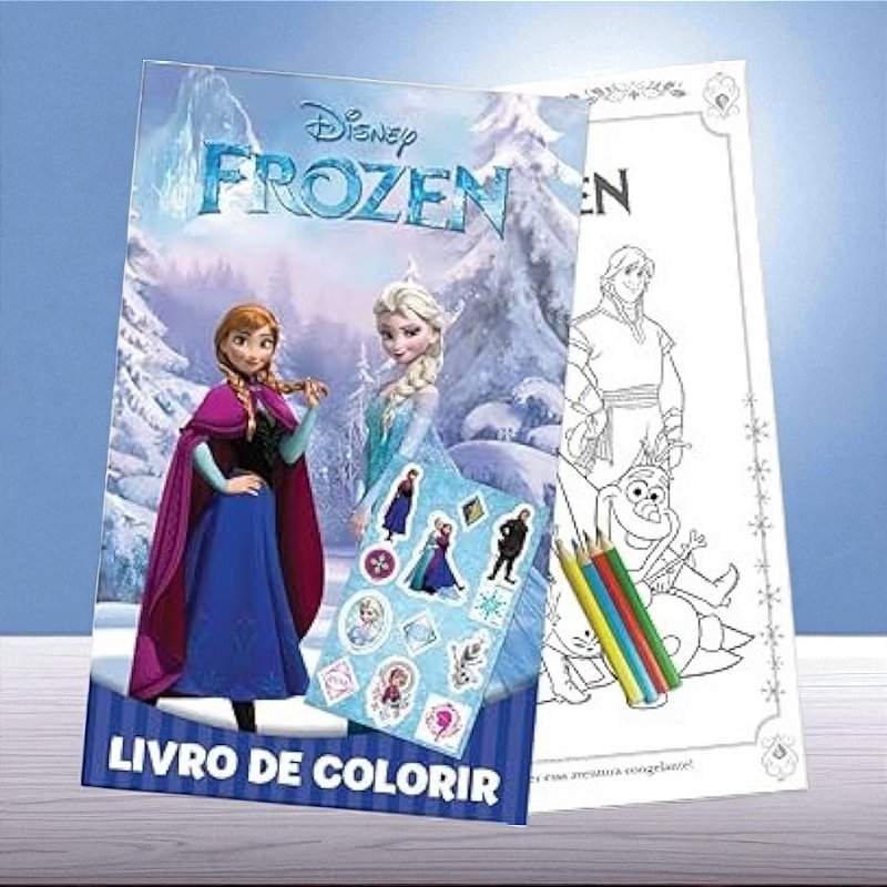 Mini Kit Para Colorir - Frozen - 6 Itens - 1 unidade - Disney Original ...