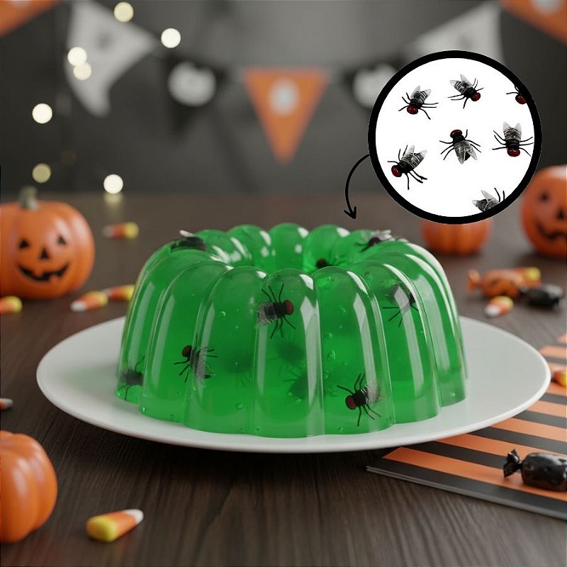 Enfeite Decorativo Halloween - Mini Moscas - 3cm - 50 unidades - Rizzo ...