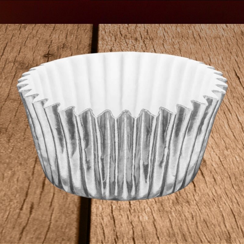 Forminha Laminada para Doces - Prata - Número 05 - 50 unidades - Regina ...