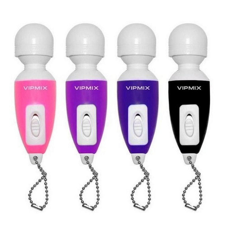 Mini Vibrador Varinha MÁgica Chaveiro Sex Shop Lua Rosa