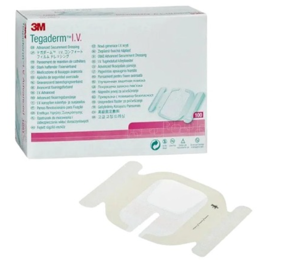 Curativo Tegaderm Fixador para Cateter 8,9cm X11,5cm 1655 IV Fix - 3M ...