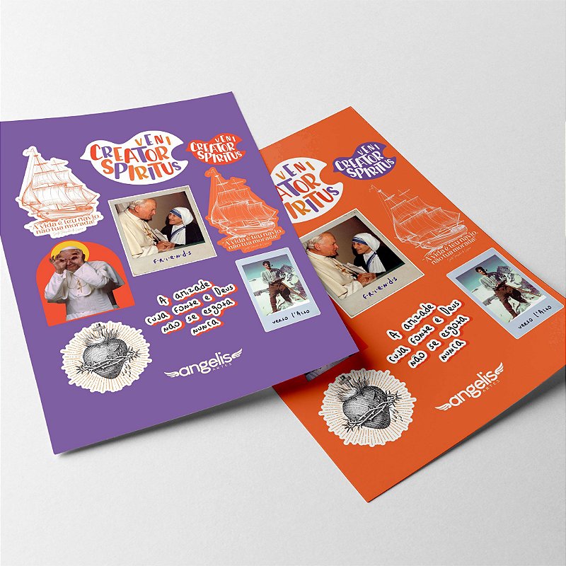 Stickers Santos Amigos - angelisartes