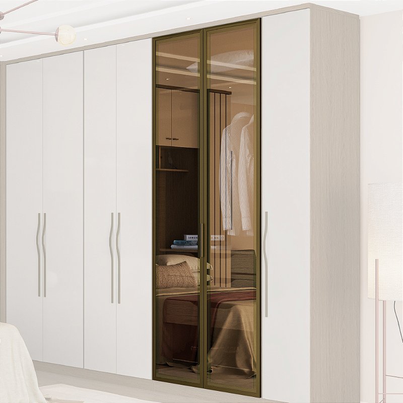 Guarda Roupa Modulado 2 Portas Reflecta/Espelho Com 3 Gavetas 84cm Rimo ...