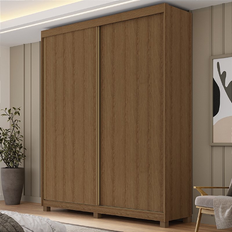 Guarda Roupa Solteiro 2 Portas Deslizantes 2,03m Rimo Abrolhos - Loja ...