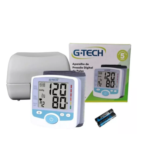 Aparelho de pressão digital de pulso - 120 memórias - Gtech - - jpfeet