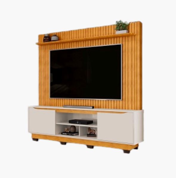 Estante Home Enzo 200 Cedro Bali - DJ MÓVES - ATACADÃO DOS ELETROS