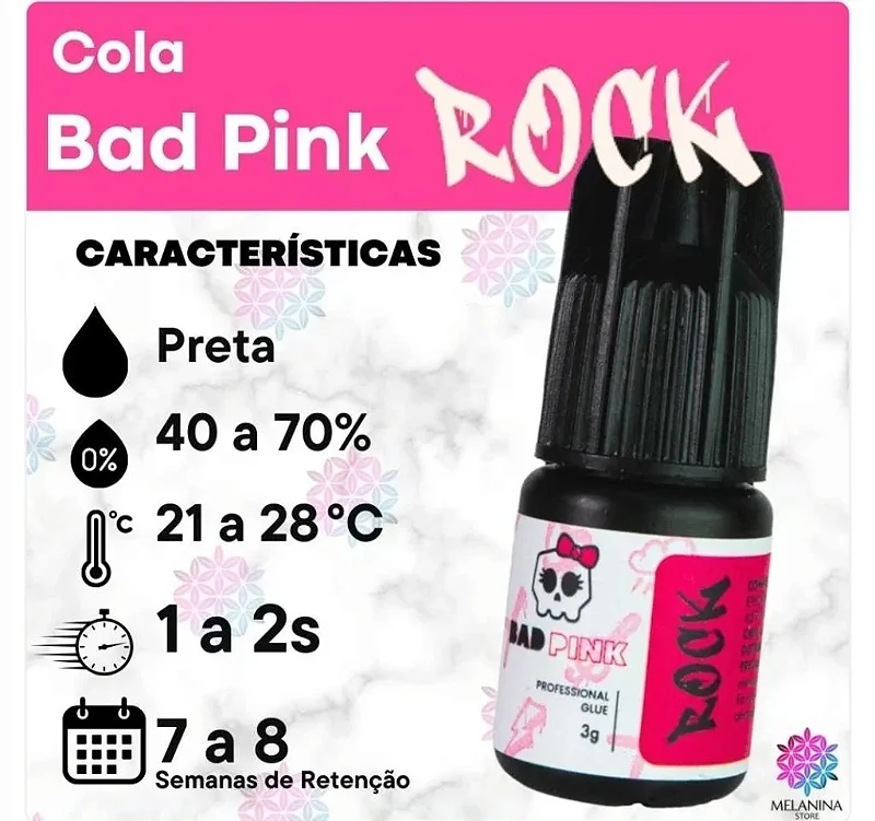 ADESIVO BAD PINK ROCK 3g - Mercado da Micropigmentação