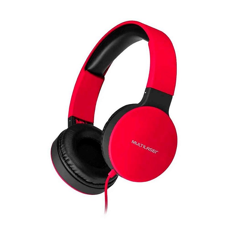 Headphone Dobrável New Fun P2 Multilaser Vermelho - PH270 - CodelStore ...