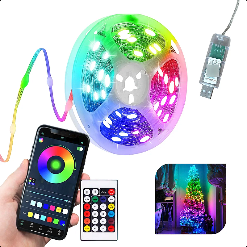 Fita Led Fada Led Smart Decoração Cordão Luz Rgb 10 Metros - MB UTILIDADES