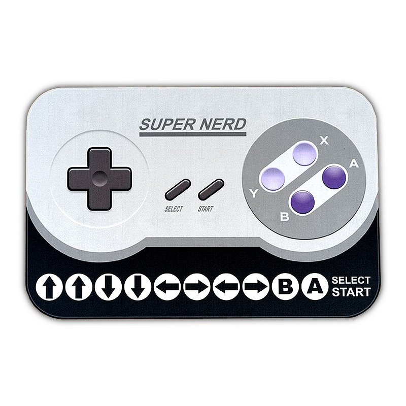 Tapete Gamer Snes Cheat Code 16-Bits - Sirius Geek Store
