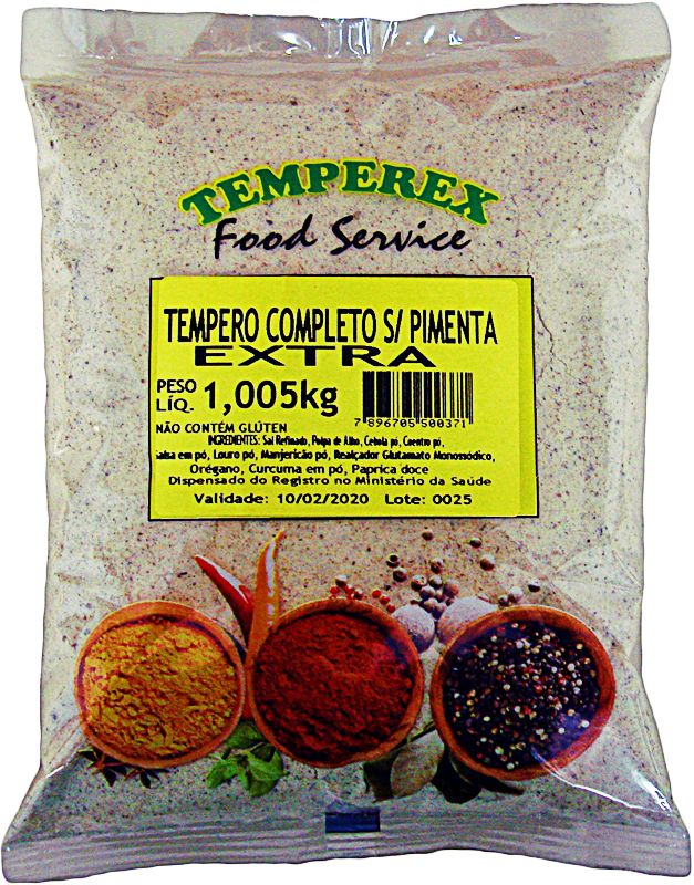 Tempero Completo EXTRA s/ Pimenta 1,005Kg - Loja Temperex | Os Temperos ...