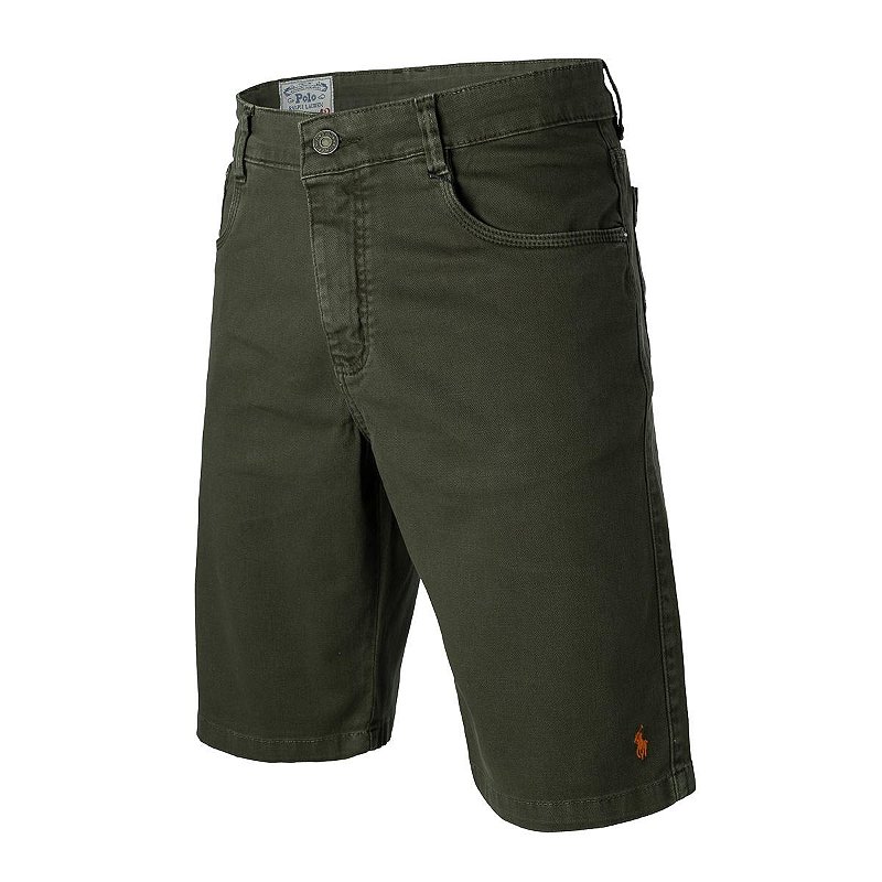 Bermuda Ralph Lauren Jeans Masculina Slim Stretch Stoned Verde militar ...