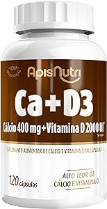 Cálcio + D3 450mg 120 Cápsulas | Apisnutri - Empório Aruna