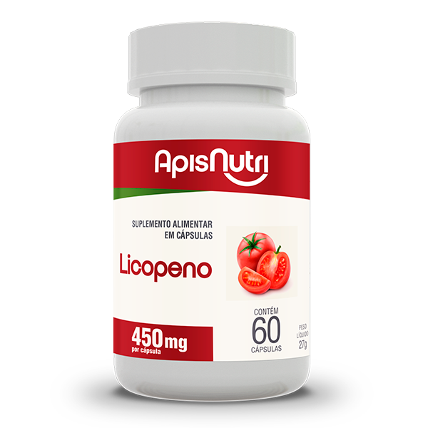 Licopeno 450mg 60 Cápsulas | ApisNutri - Empório Aruna