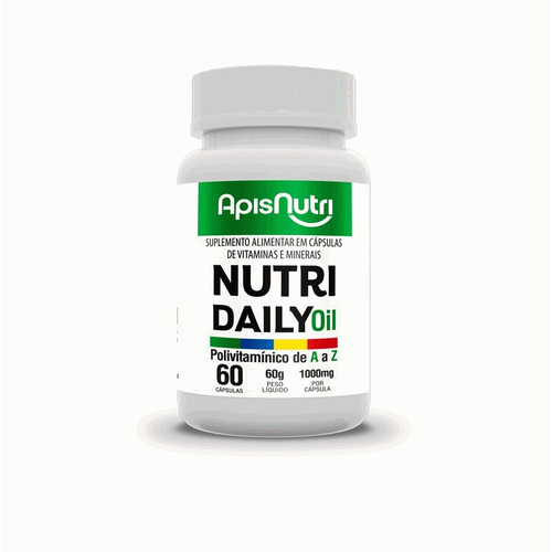 NutriDaily Oil Polivitamínico A a Z 1000mg 60 Cápsulas | ApisNutri ...