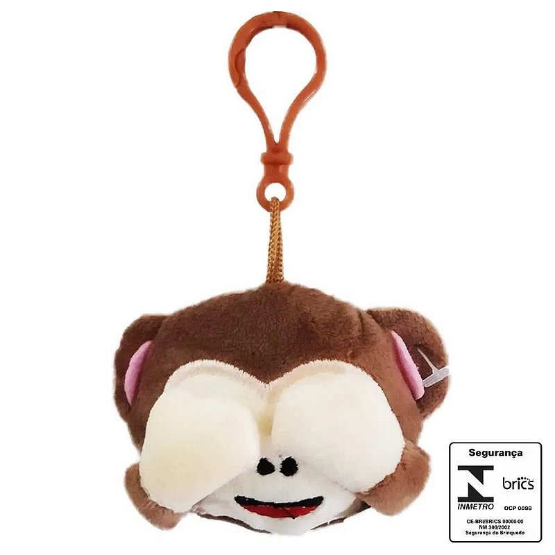 CHAVEIRO MACACO DE PELUCIA - Brazil Color Photo - Loja de varejo e serviços