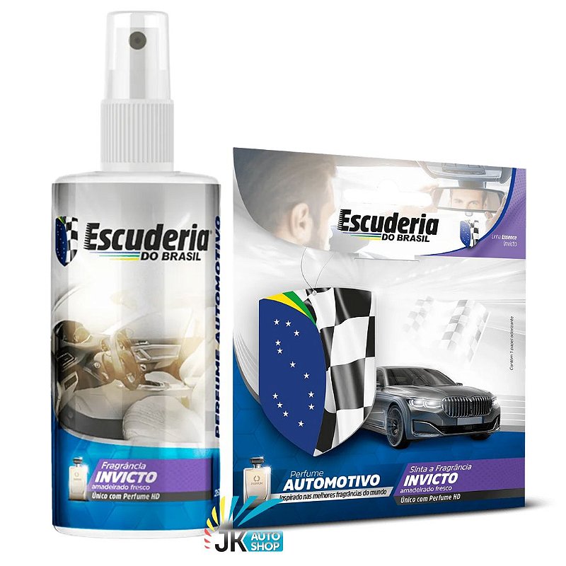 KIT INVICTO SPRAY E FOLHA - ESCUDERIA DO BRASIL - JK AUTO SHOP