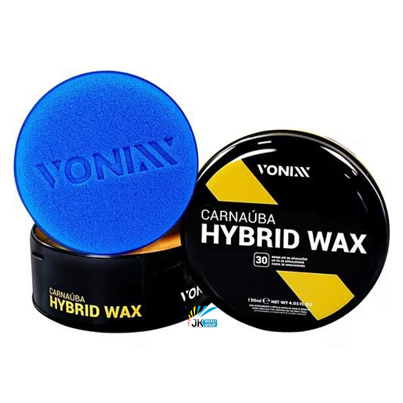 Cera Hybrid Wax 120ml Carnaúba Automotiva Protetora - Vonixx - JK AUTO SHOP