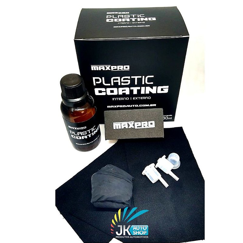 MAX PRO PLASTIC COATING 30ML - VITRIFICADOR PARA PLÁSTICOS - JK AUTO SHOP