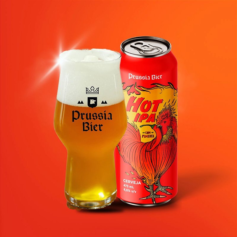 CERVEJA HOT IPA COM PIMENTA LATA 473ML UNIDADE - Prussia Bier - Loja ...